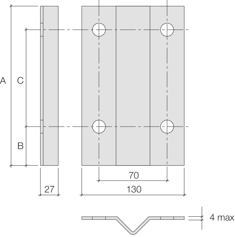 Purlin Cleats - Side Rail Cleats & Brackets | Metsec