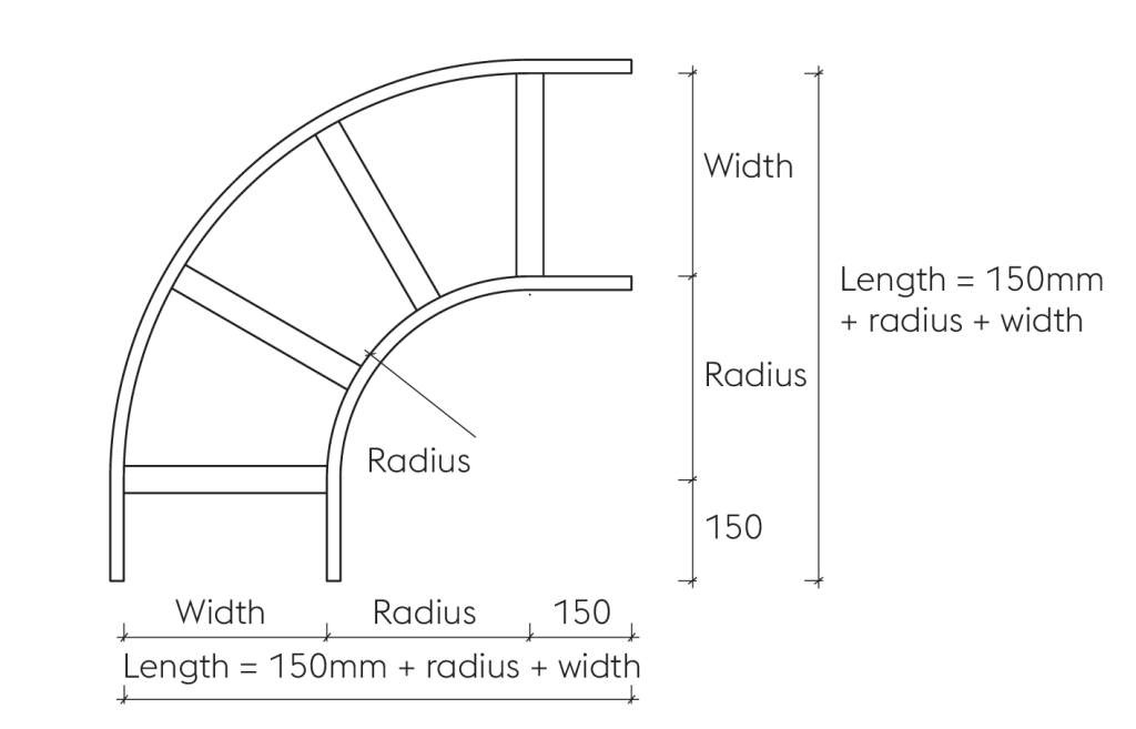 Product Footprint Diagrams | Cable Ladder Systems | Metsec