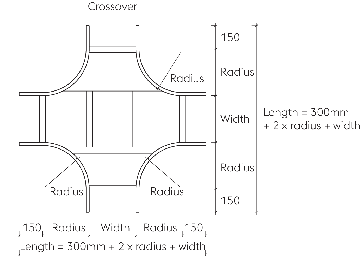 Product Footprint Diagrams | Cable Ladder Systems | Metsec