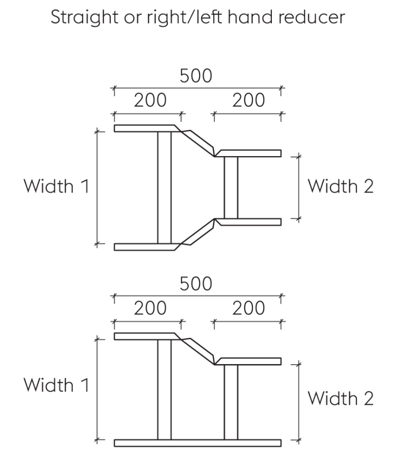 Product Footprint Diagrams | Cable Ladder Systems | Metsec