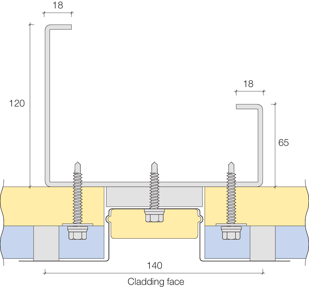 Horizontal Cladding Rails - Panel Joint Rails | Metsec
