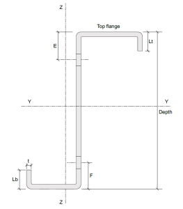Z-Purlin Size Dimensions And Properties - Metsec