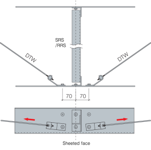 Vertical Cladding Restraint Fixing Details - Metsec