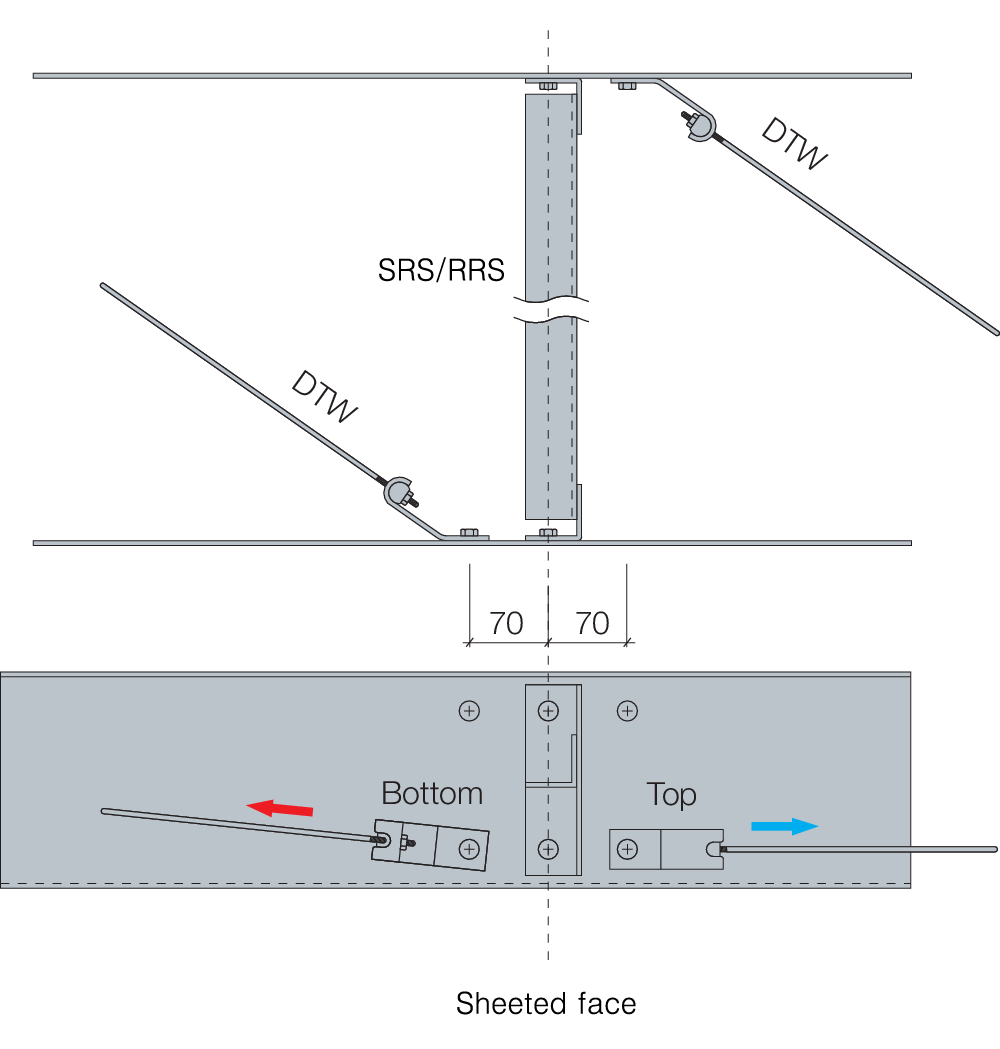 Vertical Cladding Restraint Fixing Details - Metsec