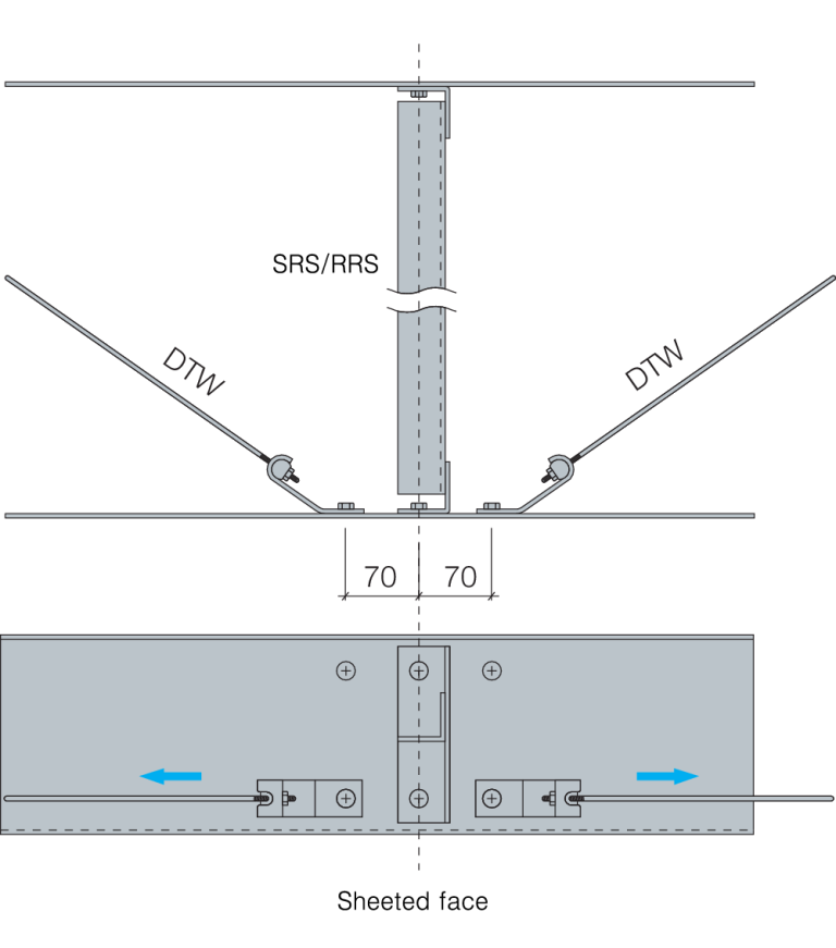 Vertical Cladding Restraint Fixing Details - Metsec
