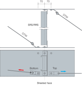 Vertical Cladding Restraint Fixing Details - Metsec