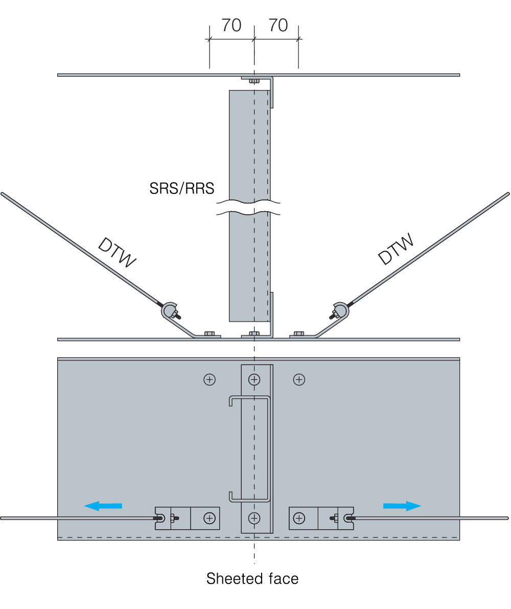 Vertical Cladding Restraint Fixing Details - Metsec